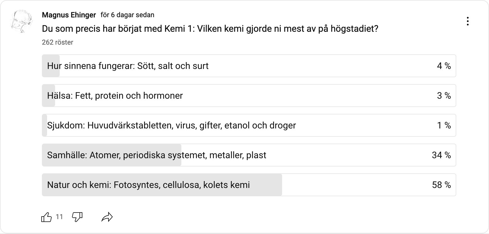 Vad för kemi gör man på högstadiet? - Magnus Ehingers undervisning